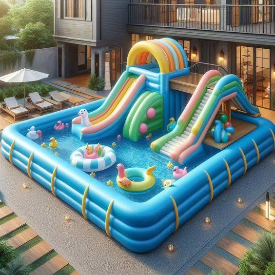 Ground Water Park Land Water Pool Slide Water Playground Free Design ...