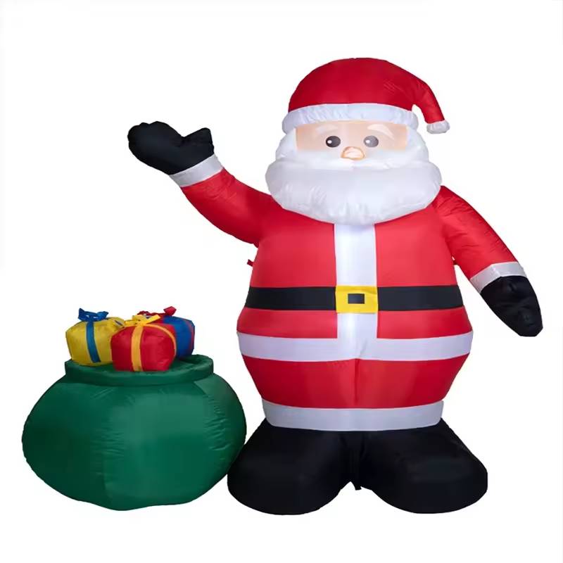 Giant Christmas inflatable Santa with LED light Decoration Inflatables ...