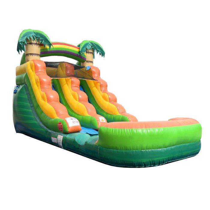 Inflatable Giant Tropical Water Slide Water Playground Water Park Giant ...