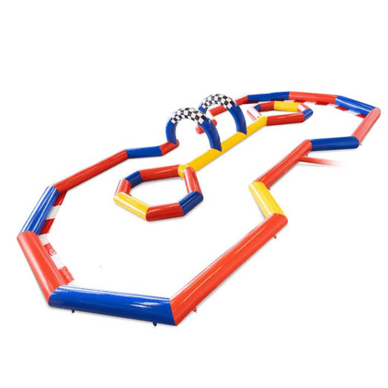 Inflatable Mega Race Bumper Race Car Track Go Kart Track Inflatable ...