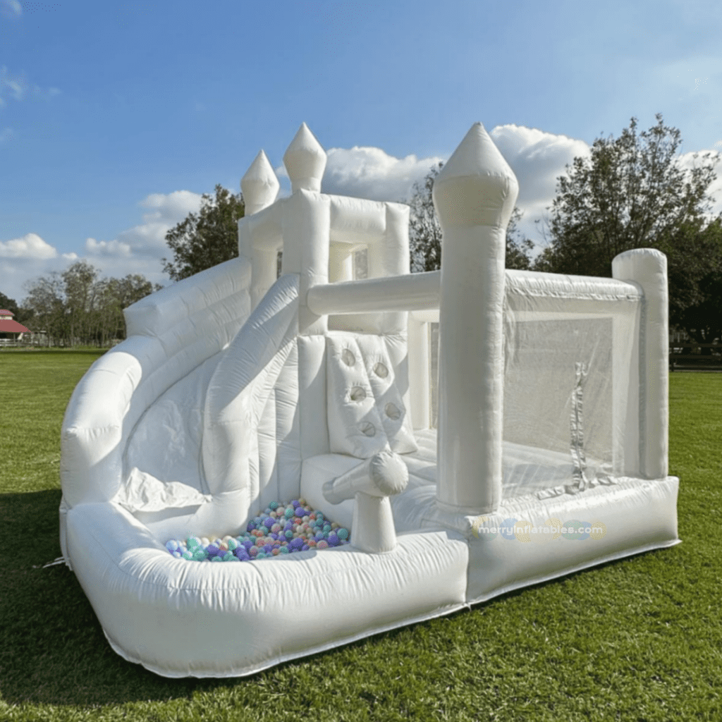 Multifunction White Water Splash Pool Slide Kids Water Slide Backyards ...