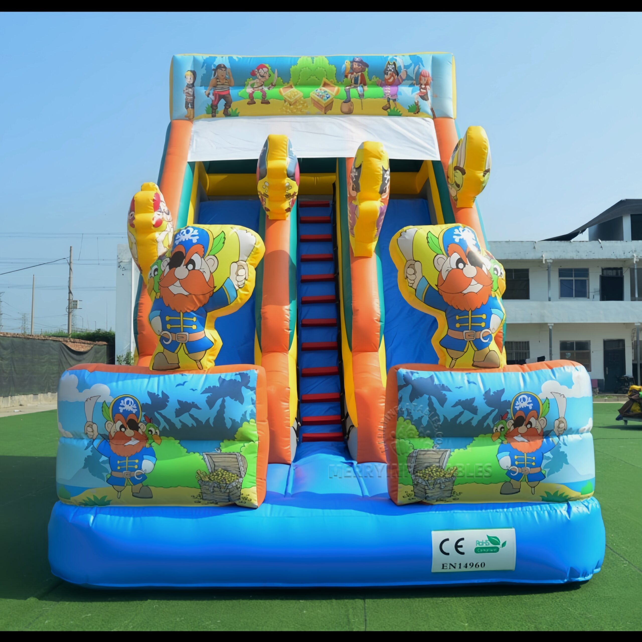 Pirate Inflatable Slide Giant Slide Hupfburg MoonWalker château ...