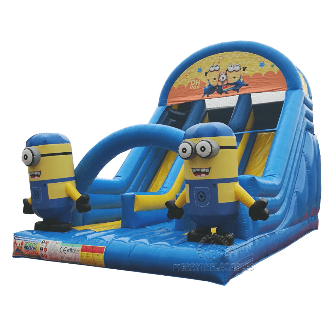 Inflatable Cartoon Minions Theme Slide playground amusement Park ...