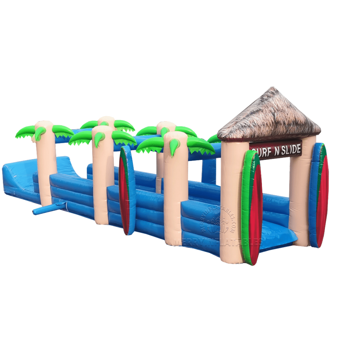 Giant Topical Plam Tree Water Slide Slip N Slide Giant Wet slide Splash ...