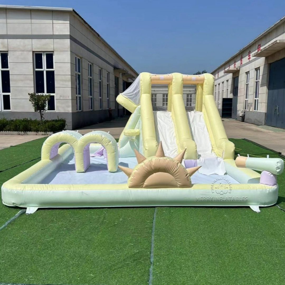 Sun Kids Pastel Water Slide Splash Pool Water Playground Water Playing ...