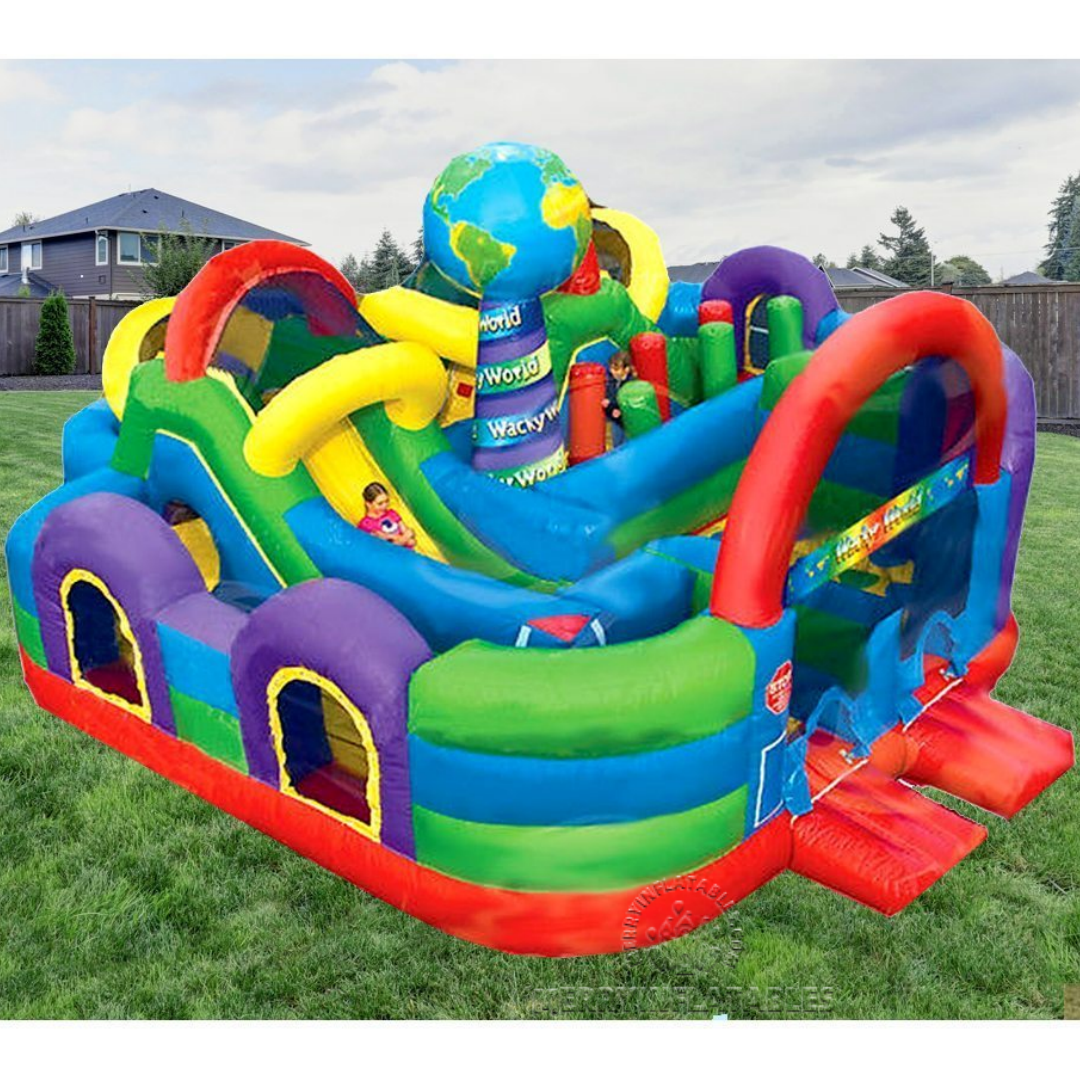 Wacky World Theme Funcity FUN BOX Inflatable Playground Amusement Park ...