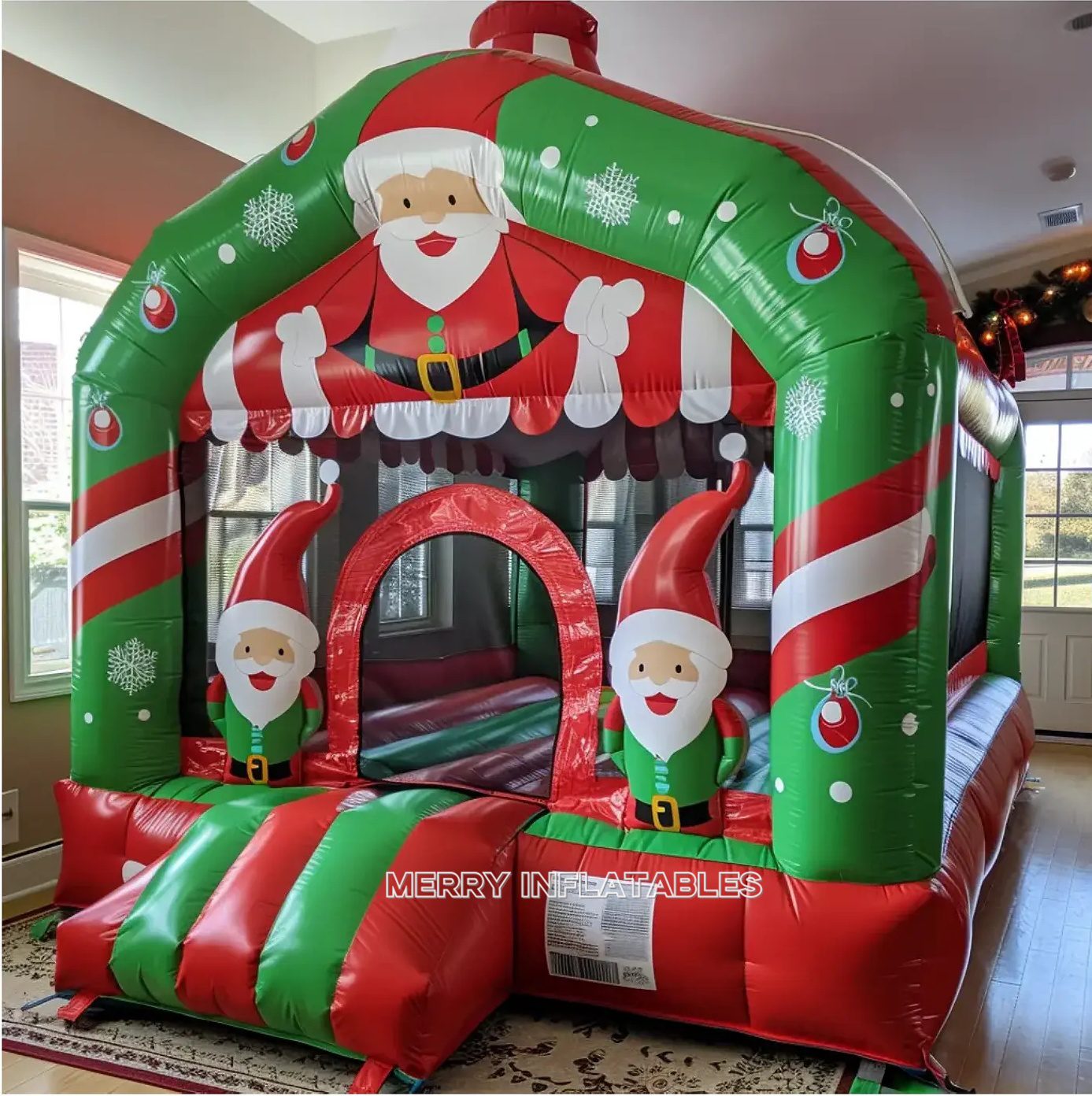Merry Christmas Decoration Bounce House Festival Party Bouncy castle ...