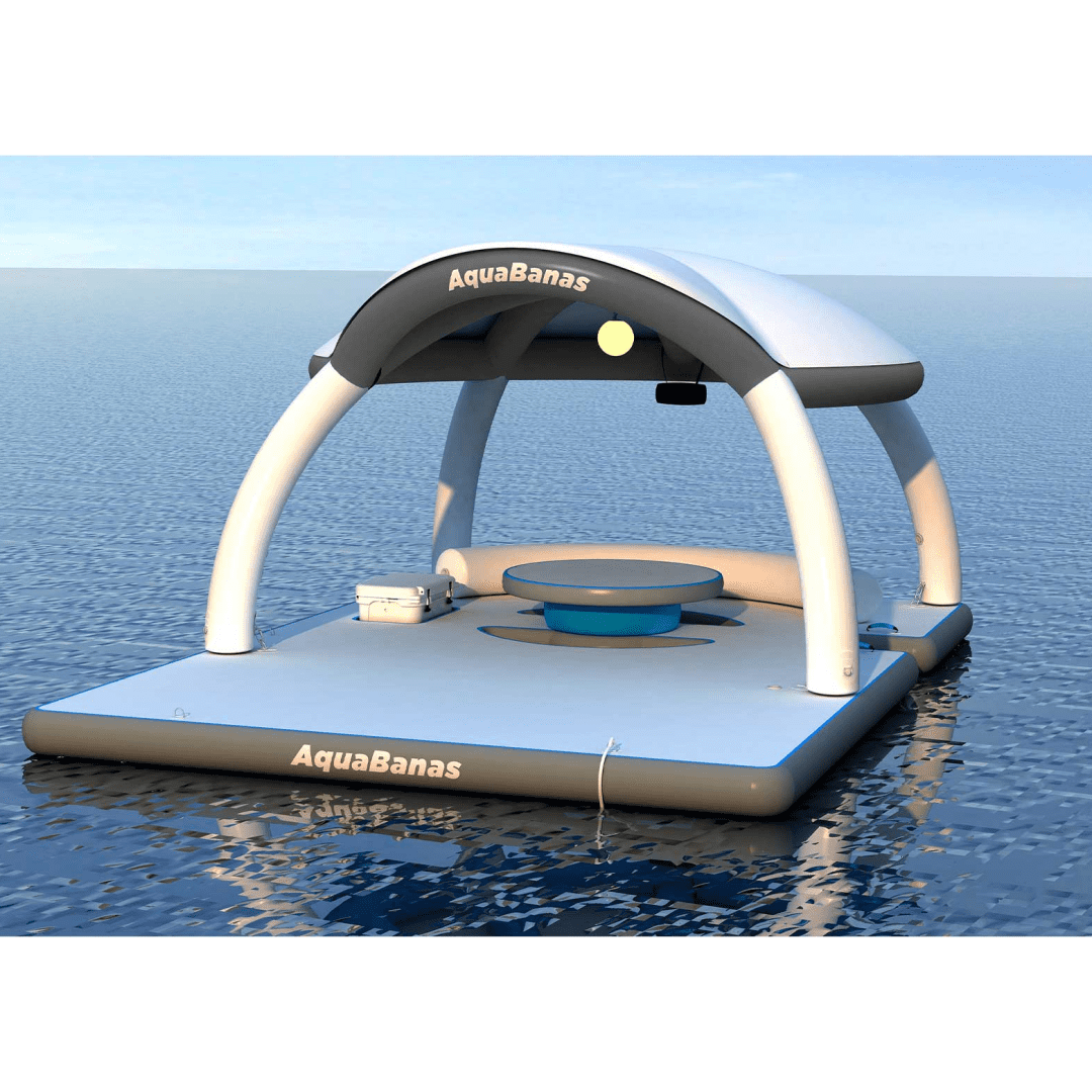 Water Platform Island Aqua Leisure Floating Dock Yacht Dock Water ...