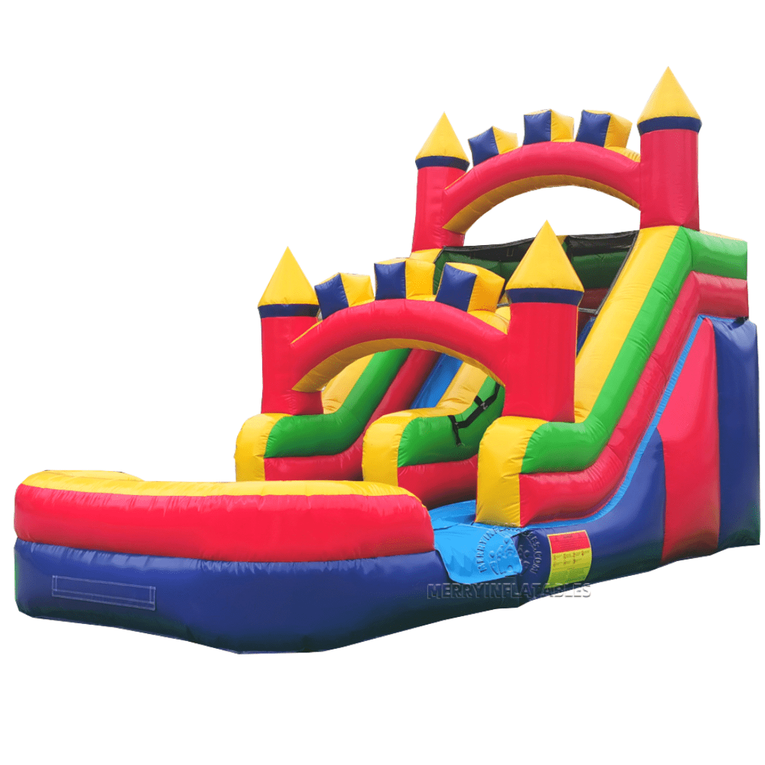 Inflatable Castel Water Slide Water Playground Water Park Mega Slide ...