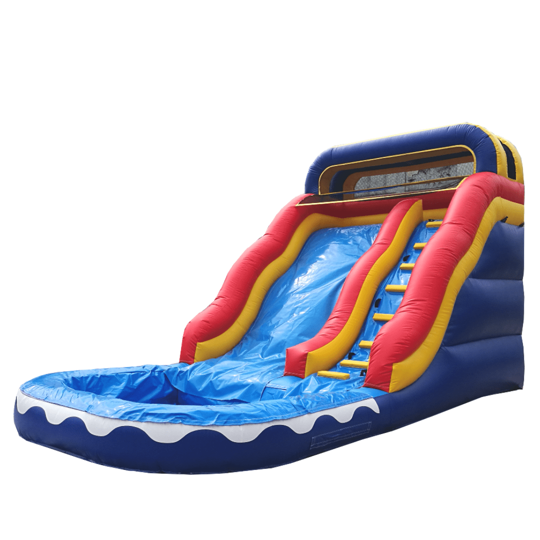 Inflatable Mega Water Slide Water Playground Water Splash Pool ...