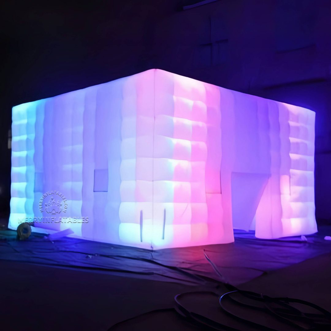 LED light Portable Nightclub Tents Disco Party Inflatable Tent ...