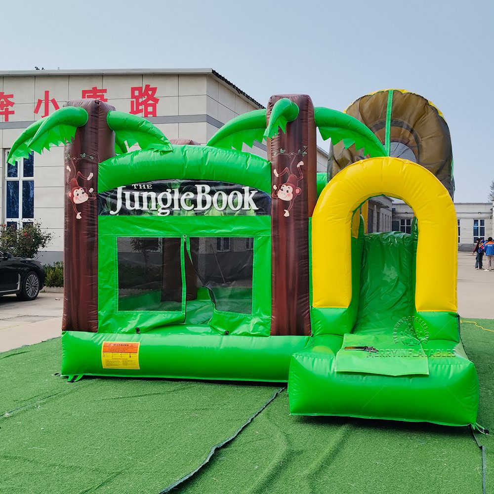 Jungle Book Bouncy castle combo slide combo castle jumper for kids ...