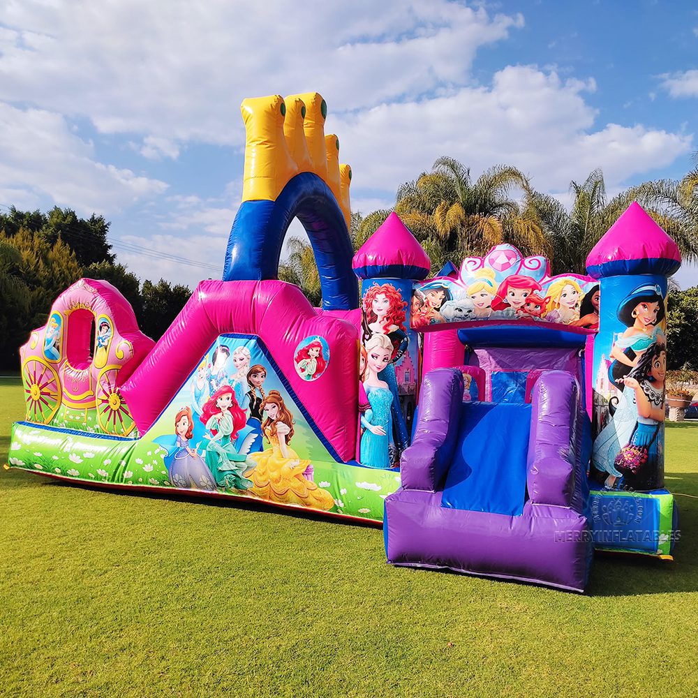 Princess Theme Obstacle course inflatables crown obstacle playground ...