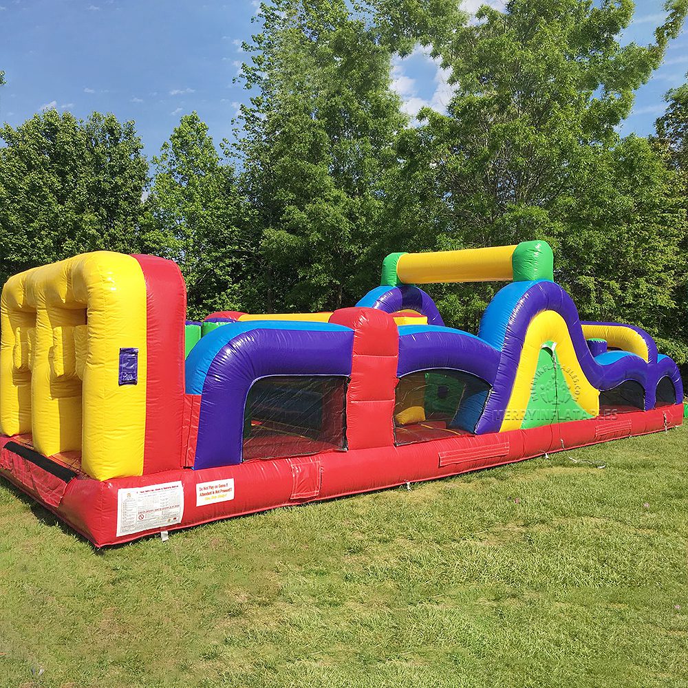 Delux Rainbow Multiplay obstacle Challenge Games inflatables Games ...