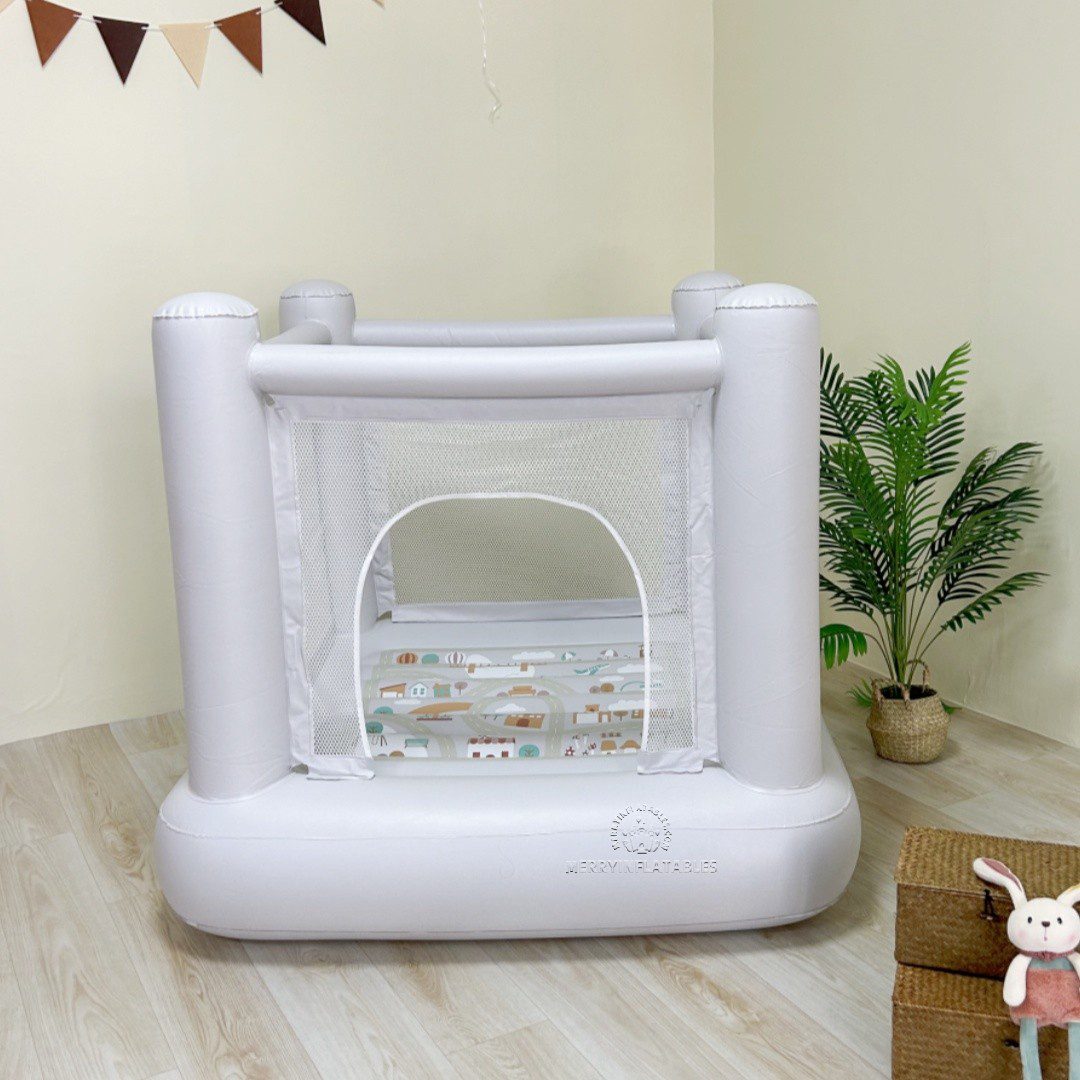 Portable Cordless Toddler Tumble silent bounce Built in blower indoor ...