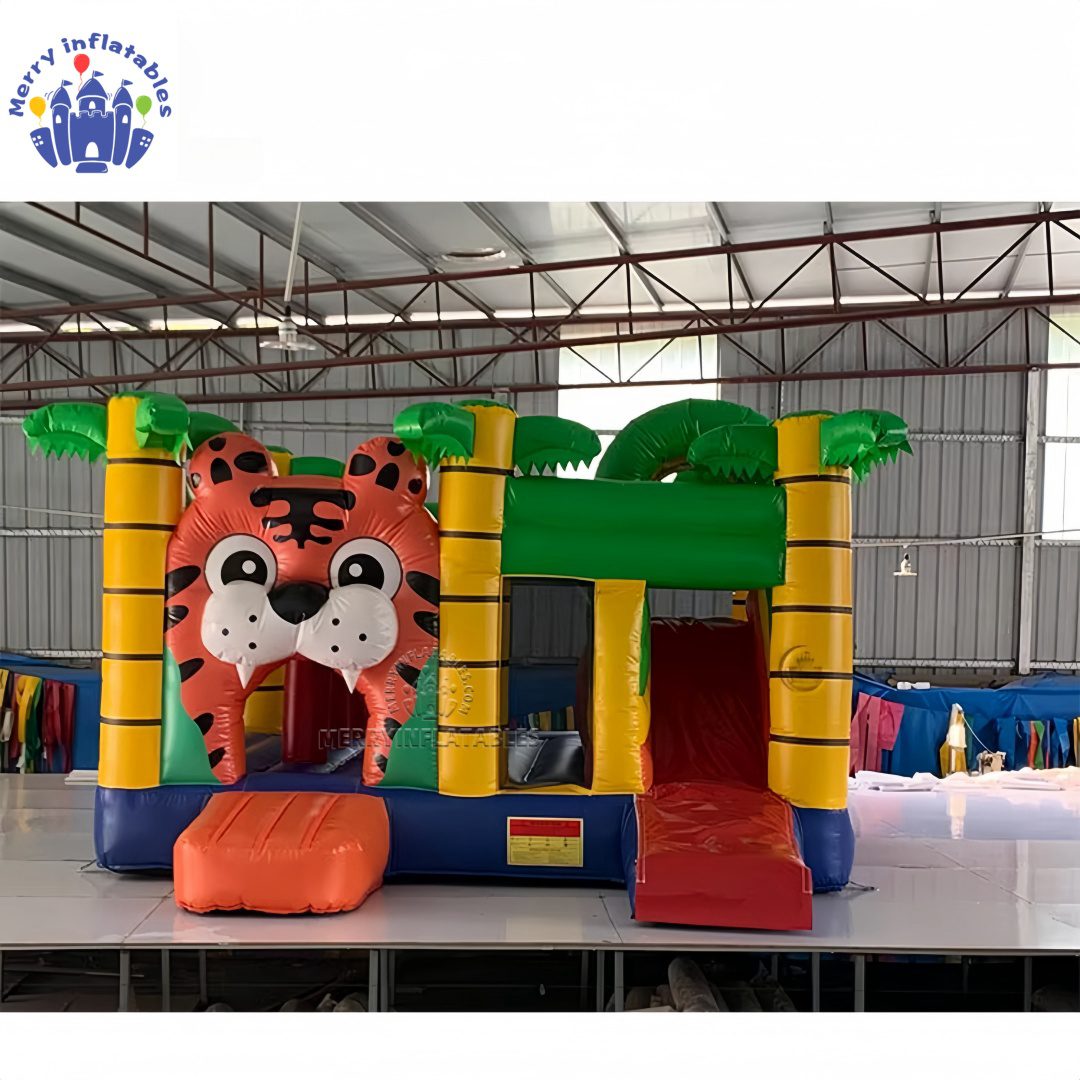 Tiger Bouncy House Jumper for Kids Slide Combo gonflable château juegos ...