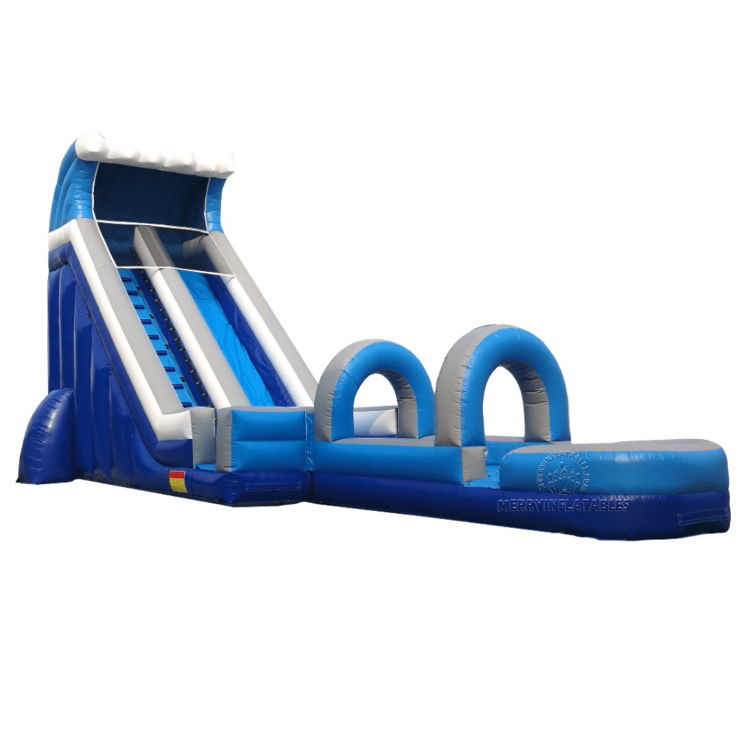Giant Big Wave 3 in 1 Dual lane Water Slide Slip N Slide Giant Wet ...