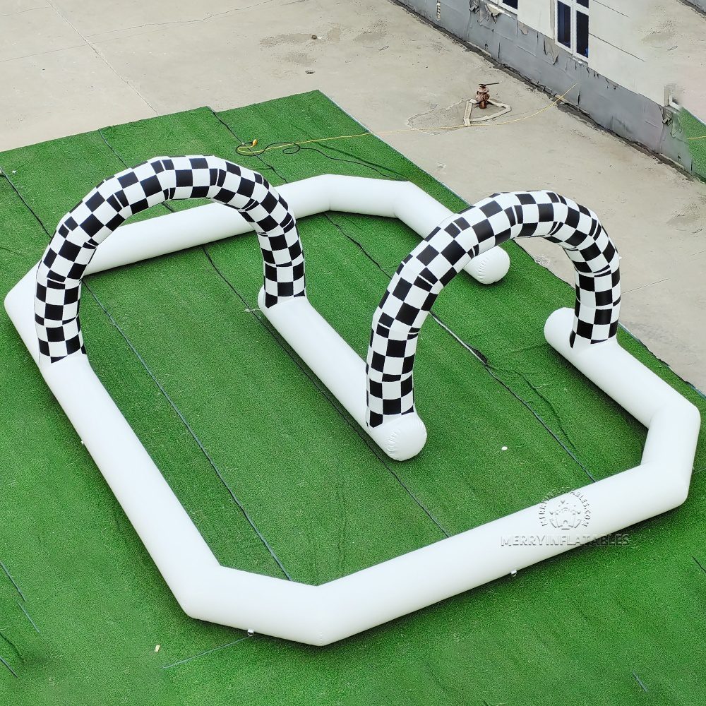 Inflatable Airtight Race Bumper Race Car Track Go Kart Track Checkered ...