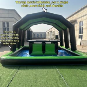 Relaxing Blow up Pool Bar inflatable Platform Backyard Inflatable ...