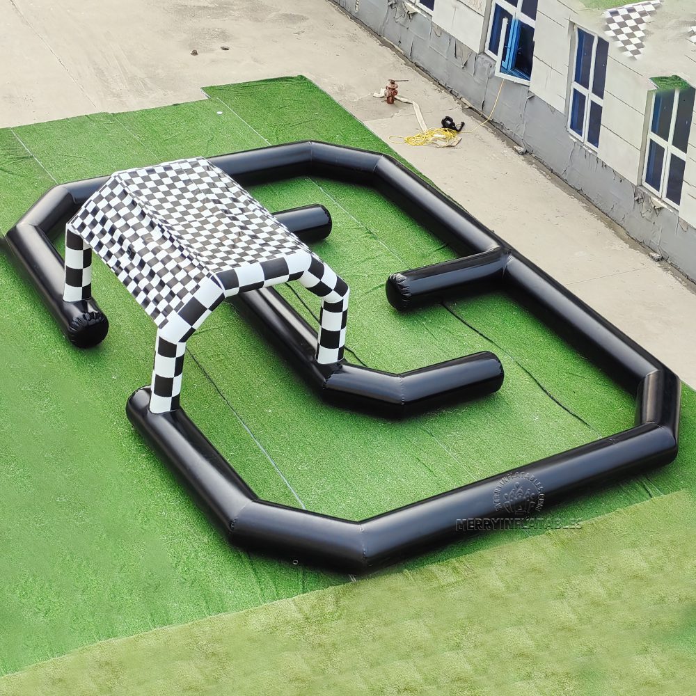 Inflatable Race Bumper Race Black Car Track Go Kart Track Inflatable ...