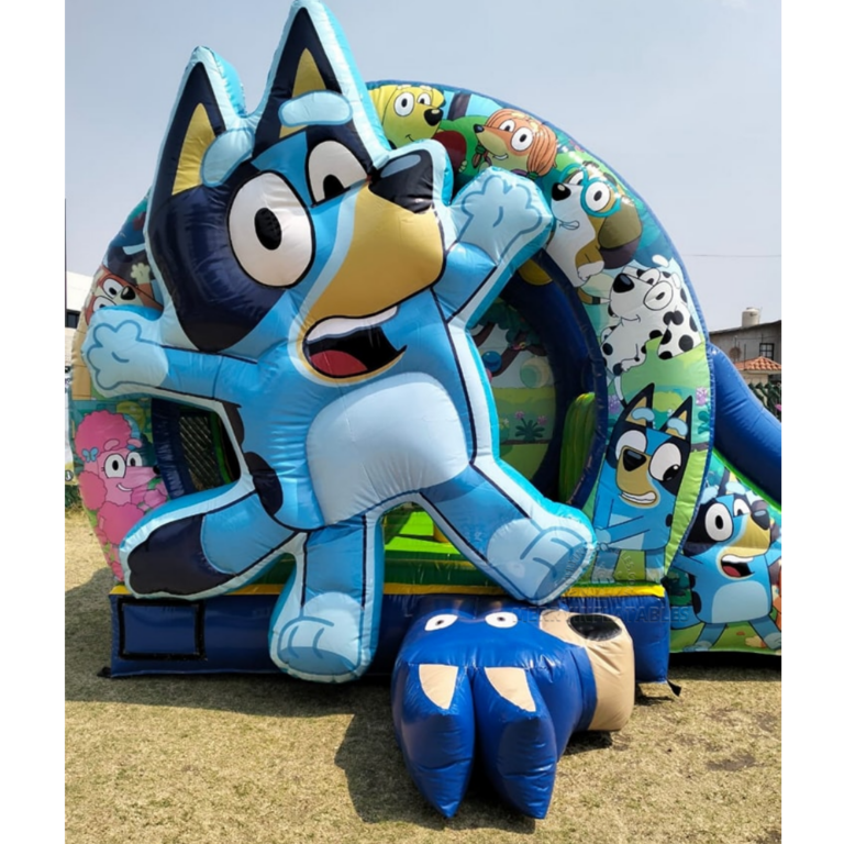 Cartoon Bluey Bounce House Bluey Slide Combo Jumping Castle Inflatable ...