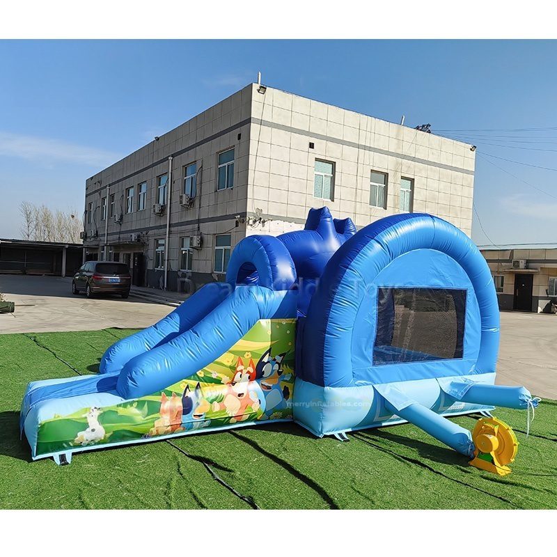 Cartoon Bluey Bounce House Bluey Slide Combo Jumping Castle Inflatable ...