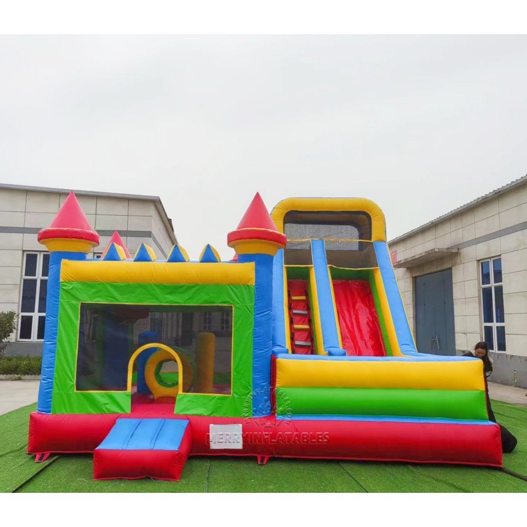 Multifunction Playing Bounce House Slide Combo Obstacles Inflatable ...