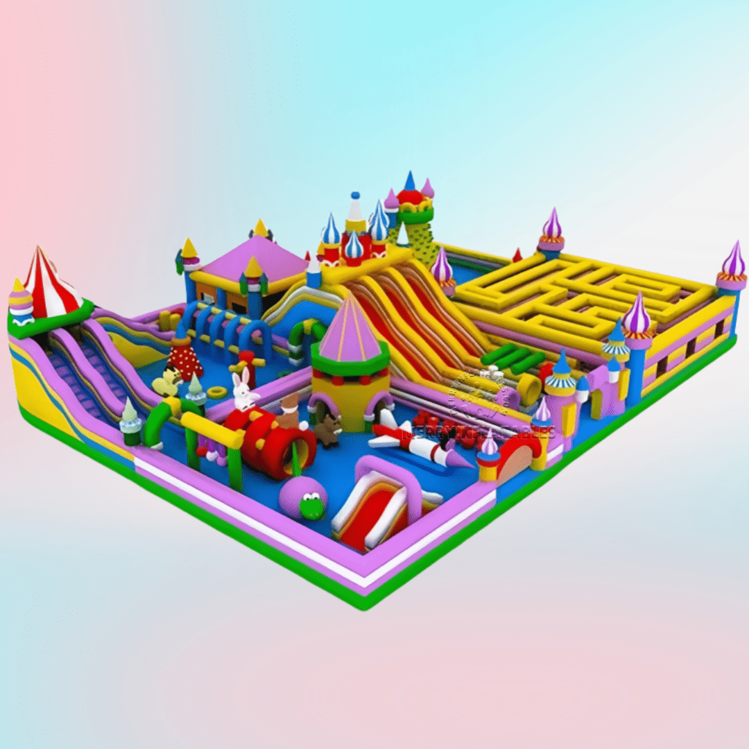Factory Customized Theme Park Amusement Park Inflatable playground ...