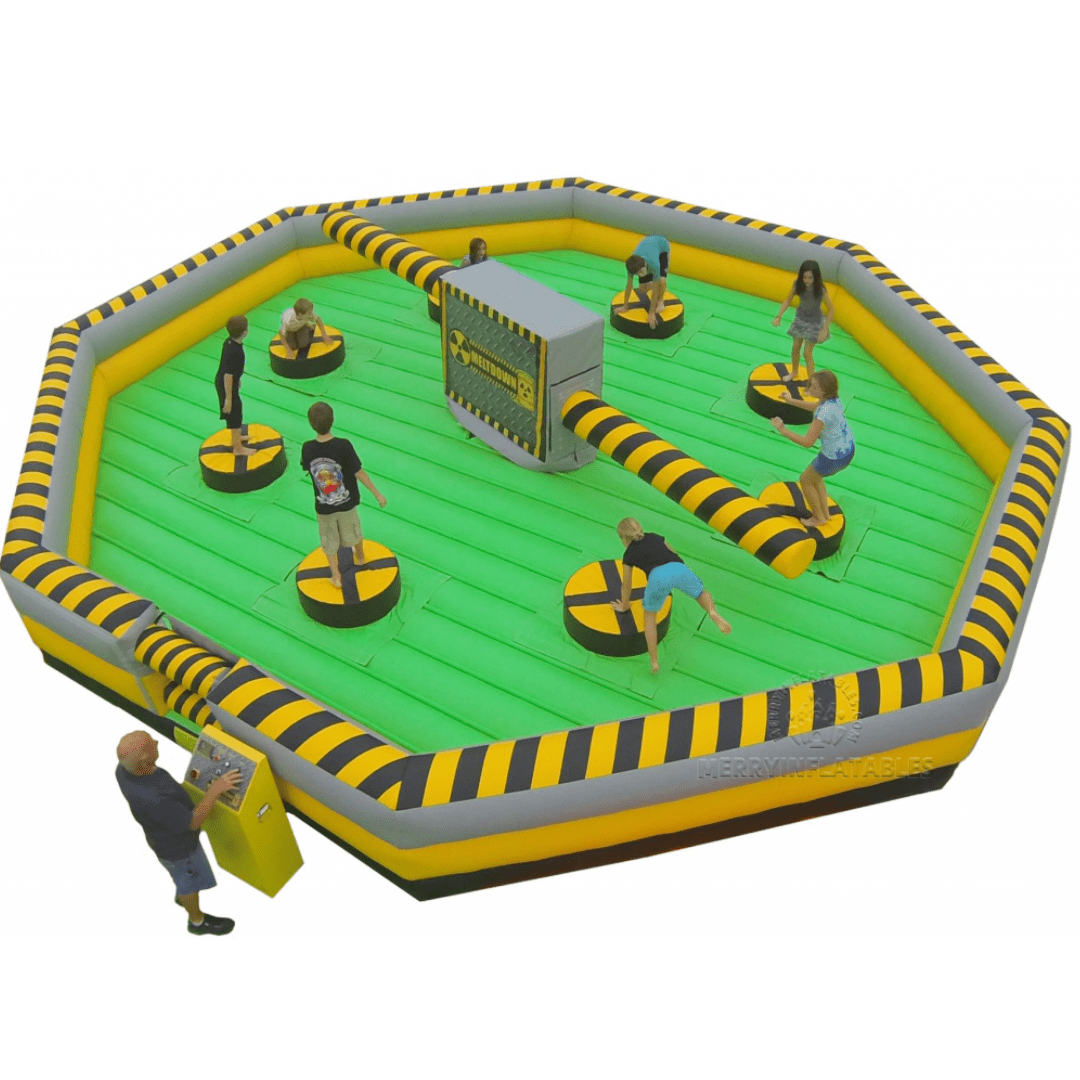 Inflatable Meltdown WipeOut Mechanical Rotating Obstacles Games WipeOut ...