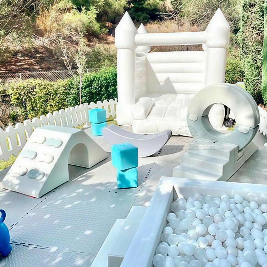 White Classic Soft Playground Toddler Soft Play equipment Size ...