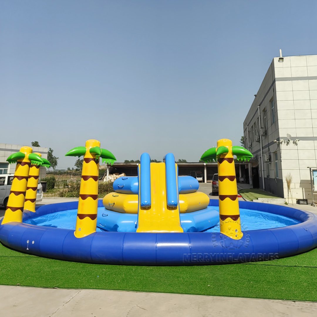 Inflatable Blow Up Pool Tropical Swimming Pool Portable Inflatable Pool ...