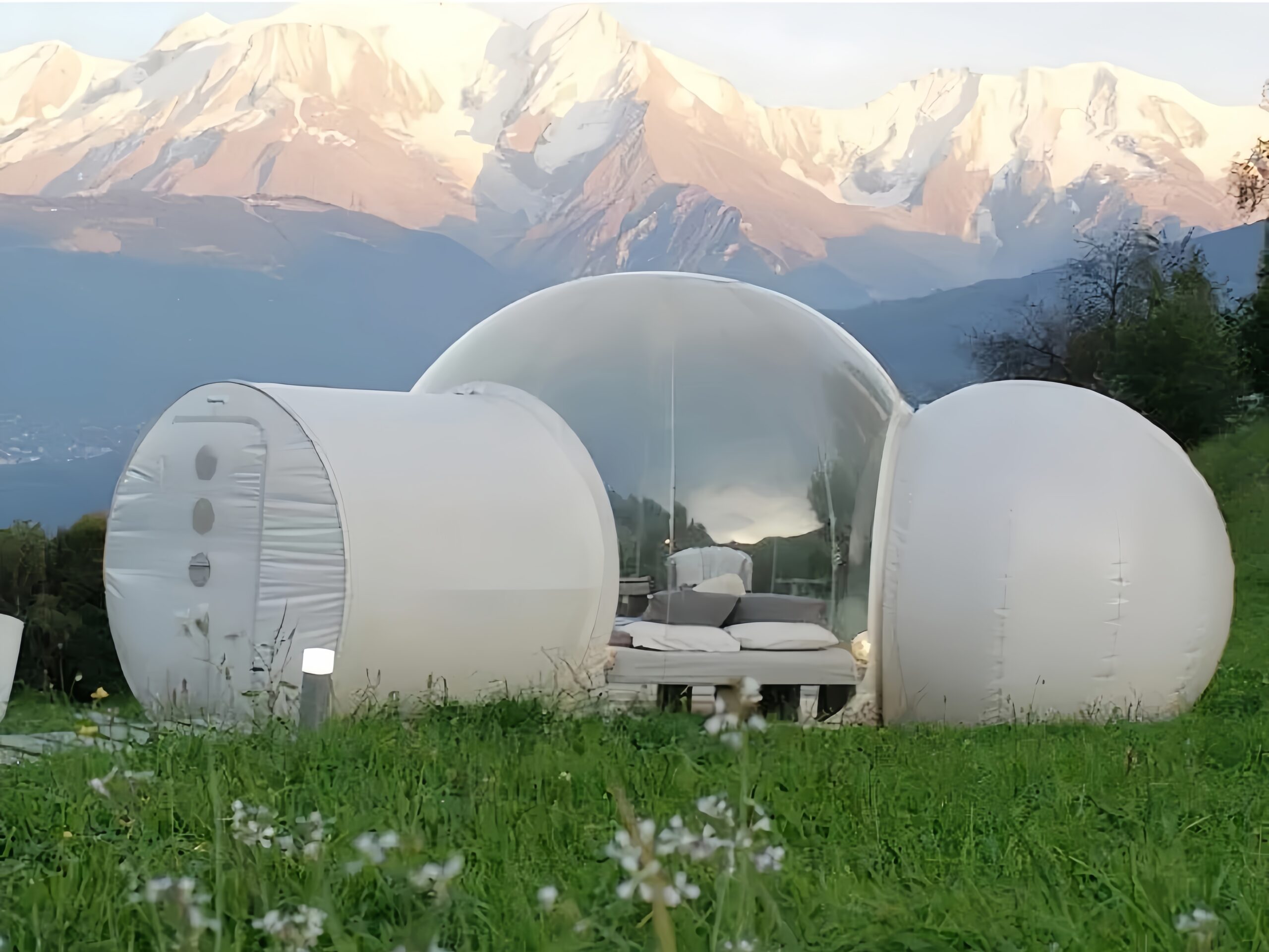Resort Hotel Clear Air Dome Inflatable Glamping Bubble Tent with ...