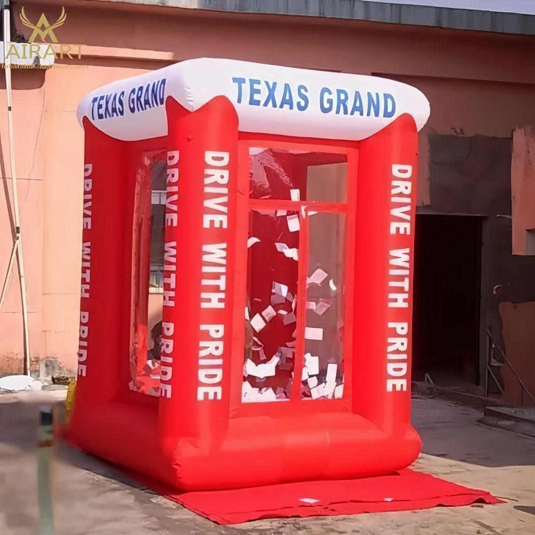 Inflatable Money Booth Cash Grab Box Money Machine Blowers Inflatable ...