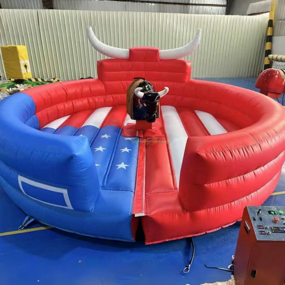 Inflatable Games Bull Mechanical Rodeo Bull Inflatable Bull Rider ...
