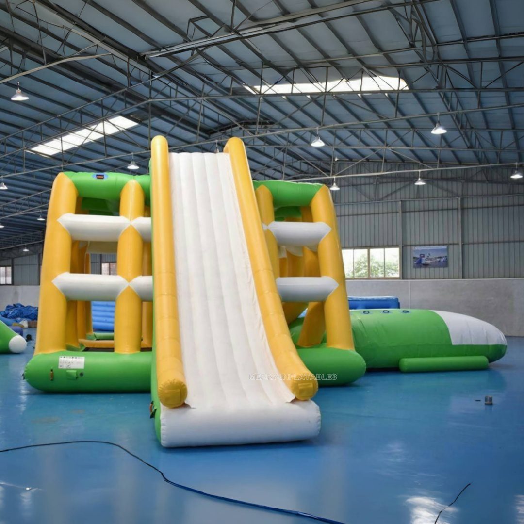 Aqua Water Inflatable Pyramid Slide Tower Floating Climbing Tower Yacht ...