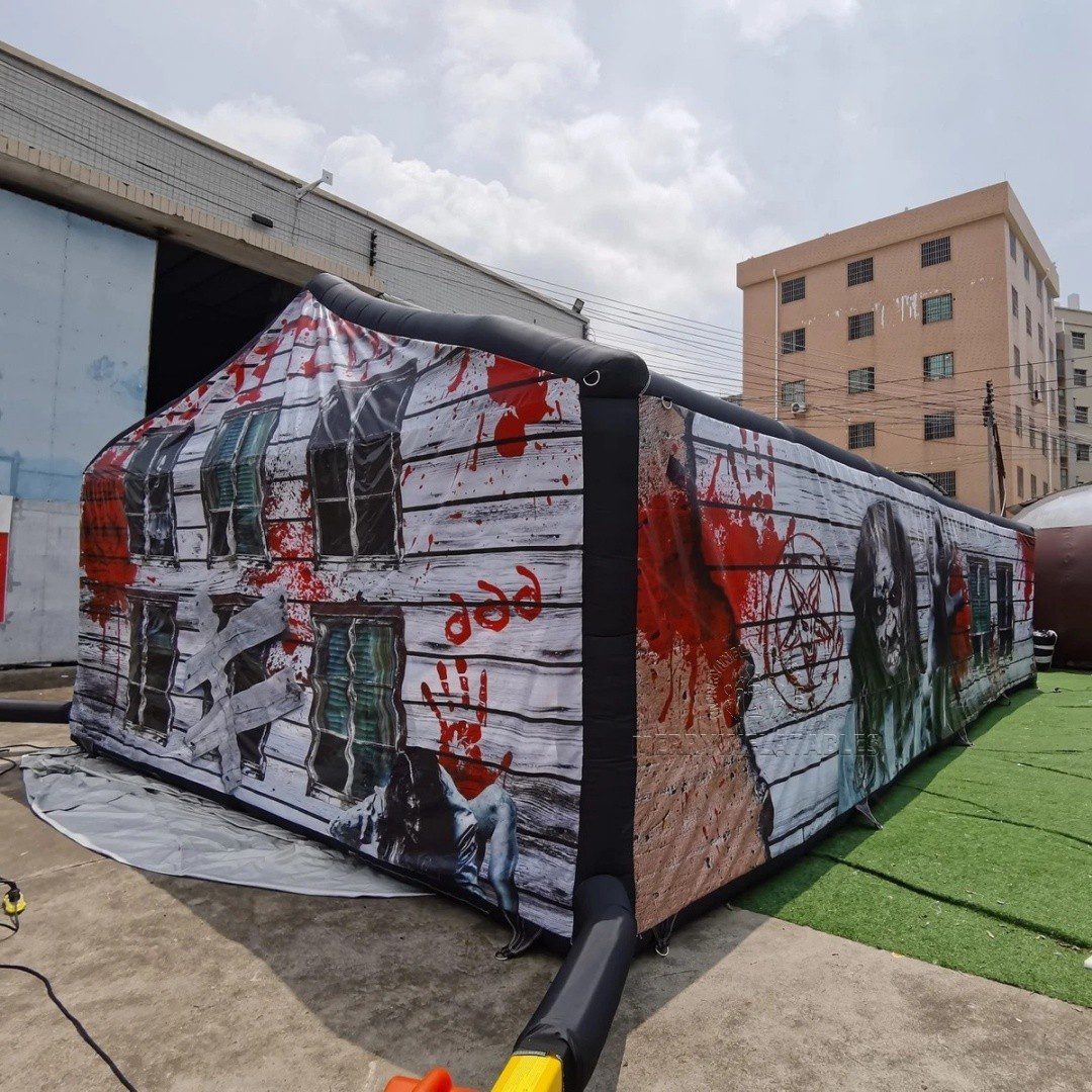 Halloween inflatable haunted house laser maze Halloween Blood Haunted ...