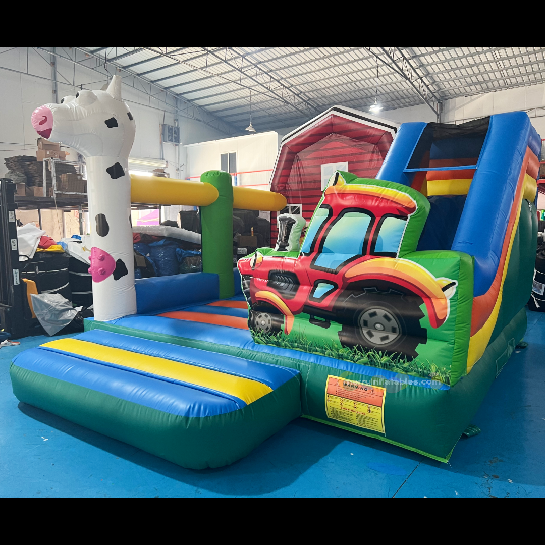 Farm Animal Jumping Castle Bounce House Moonwalker château gonflable ...