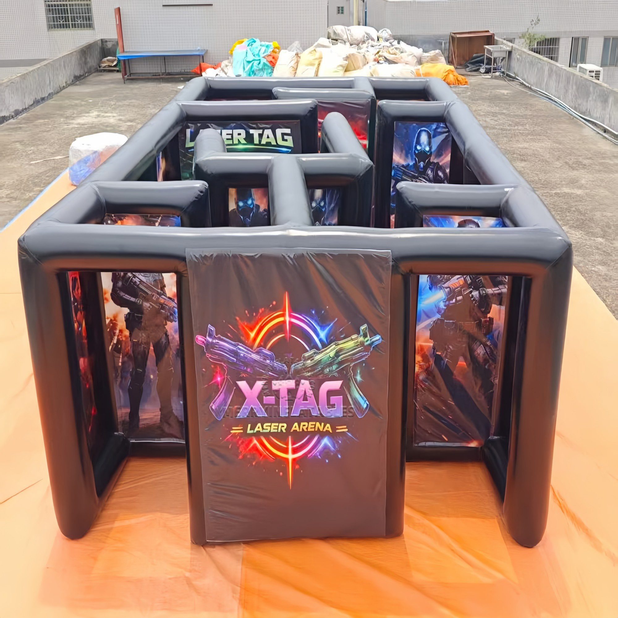 Inflatable laser Tag maze Arena Sports Game Juegos Inflatable Haunted ...
